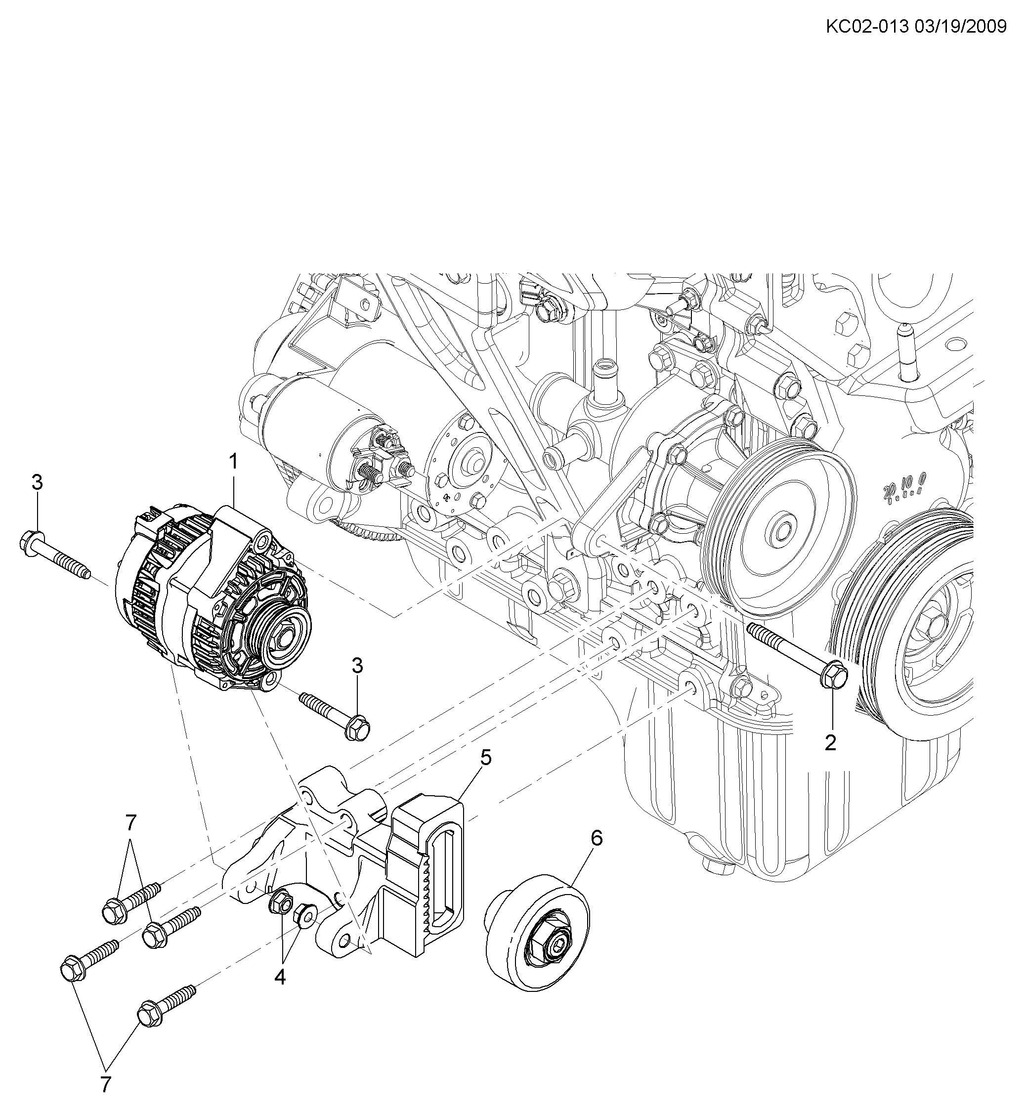 Chevrolet 96416331 Alternatör Gergi Rulmanı | ParcaDolu.com